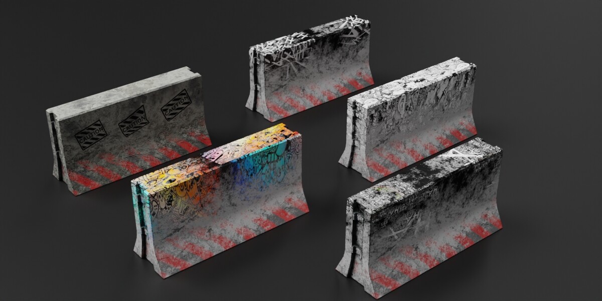 ArtStation - Concrete Blocker | Game Assets