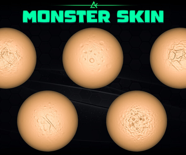 ArtStation - 25 Monster Skin Kit VDM ZBrush Brush V1 | Brushes