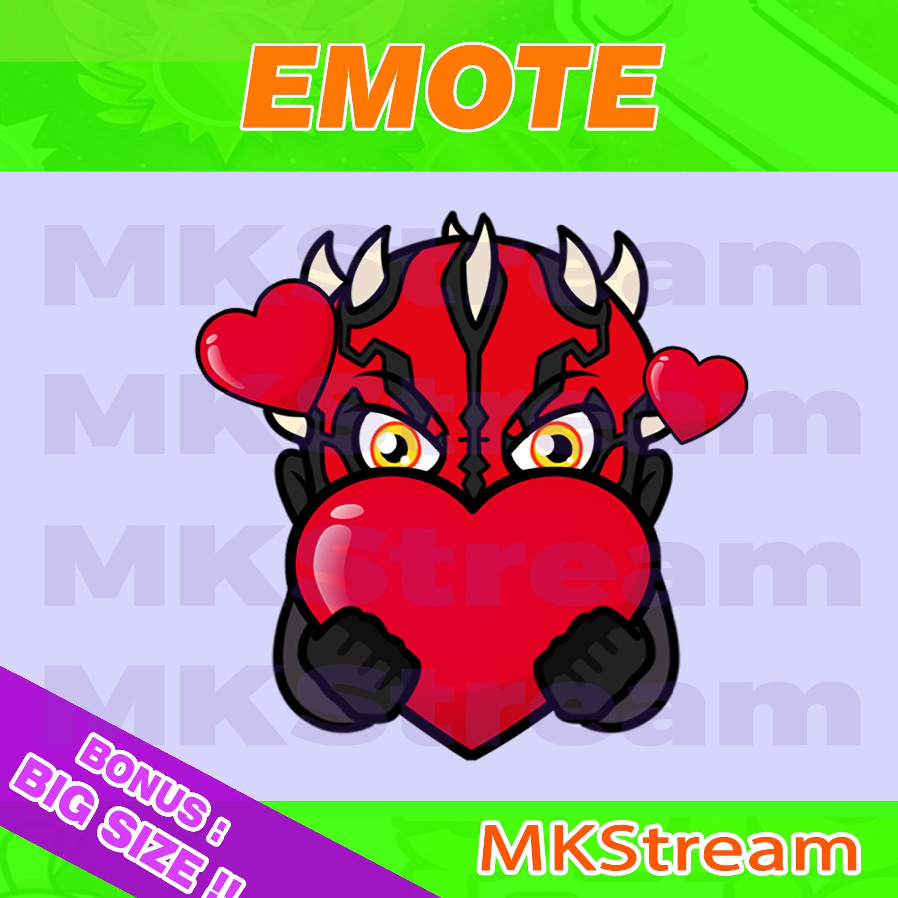 ArtStation - Twitch emotes star wars darth maul love | Artworks