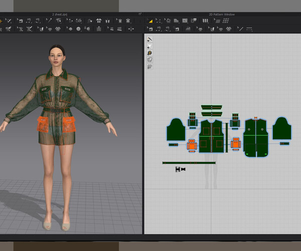 ArtStation - Duster coat/ Marvelous Designer | Game Assets
