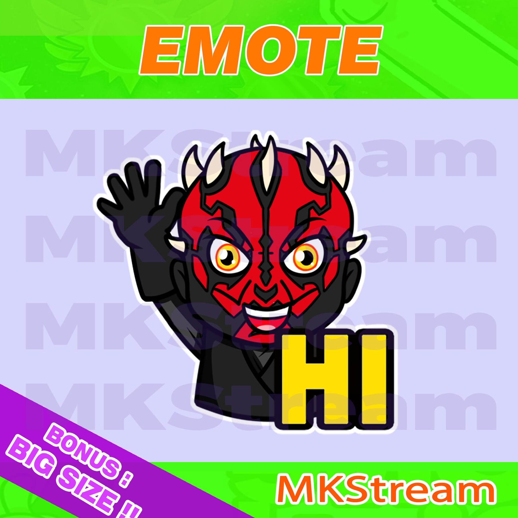 ArtStation - Twitch emotes star wars darth maul hi hello | Artworks