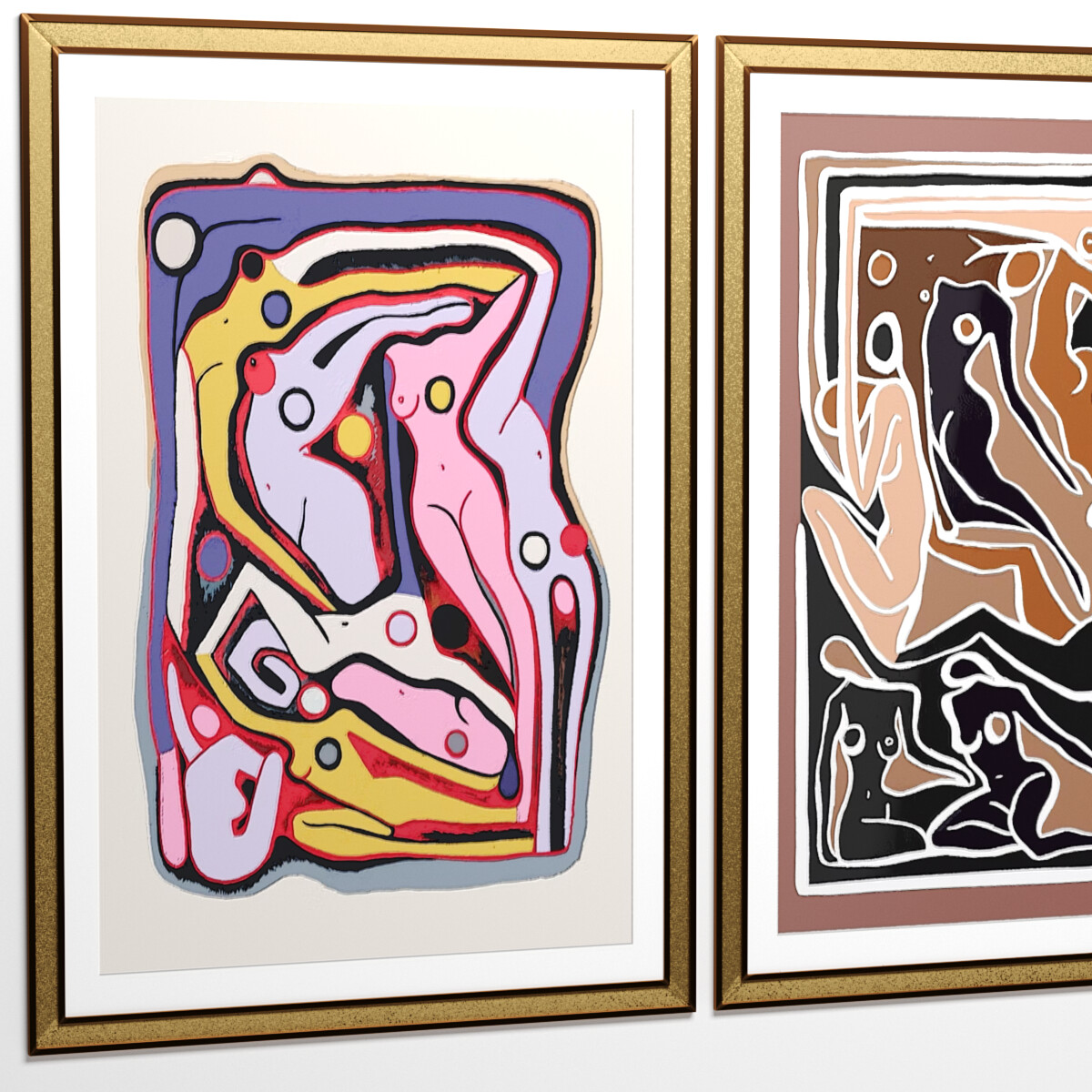 ArtStation - Art Frames 156- Ecstatic Nudes Art Print | Resources