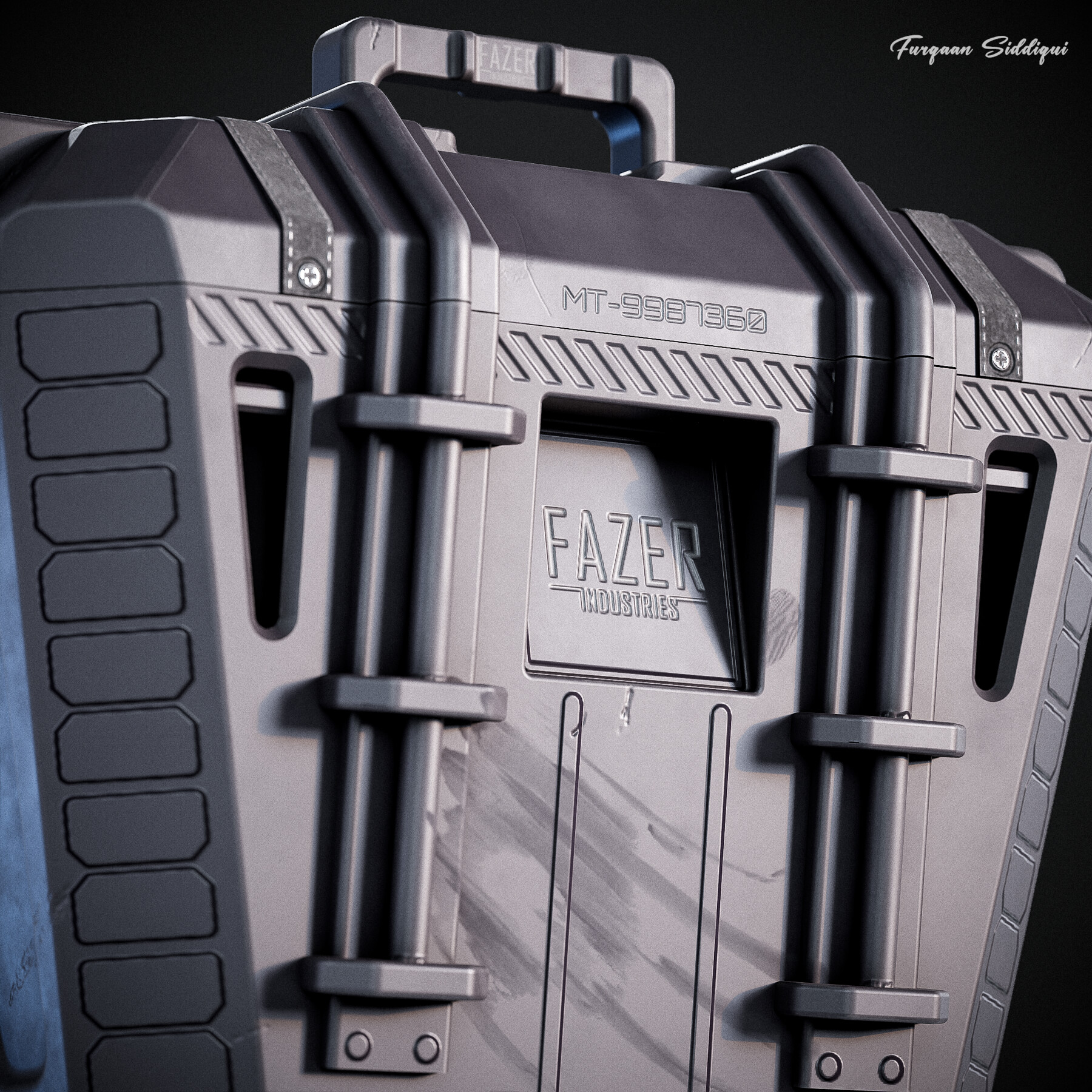 ArtStation - Sci-fi Crate PBR Low-poly 3D model | Game Assets