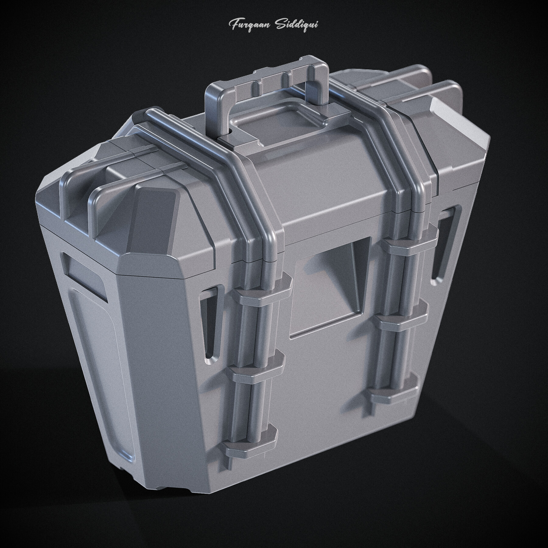 ArtStation - Sci-fi Crate PBR Low-poly 3D model | Game Assets