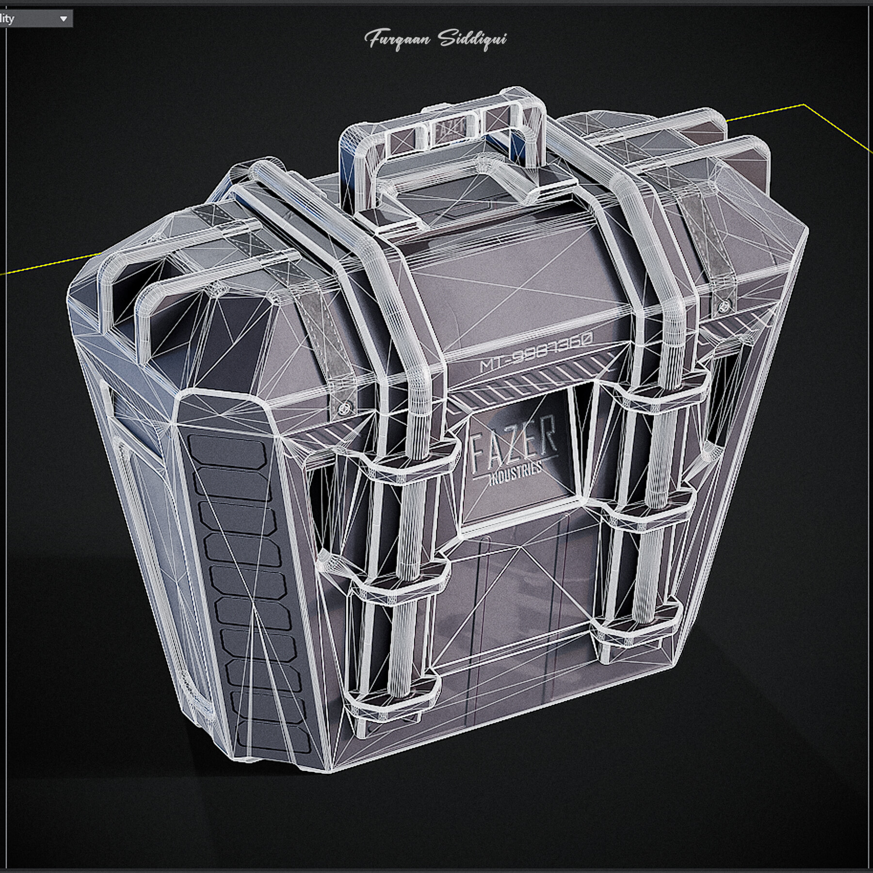 ArtStation - Sci-fi Crate PBR Low-poly 3D model | Game Assets