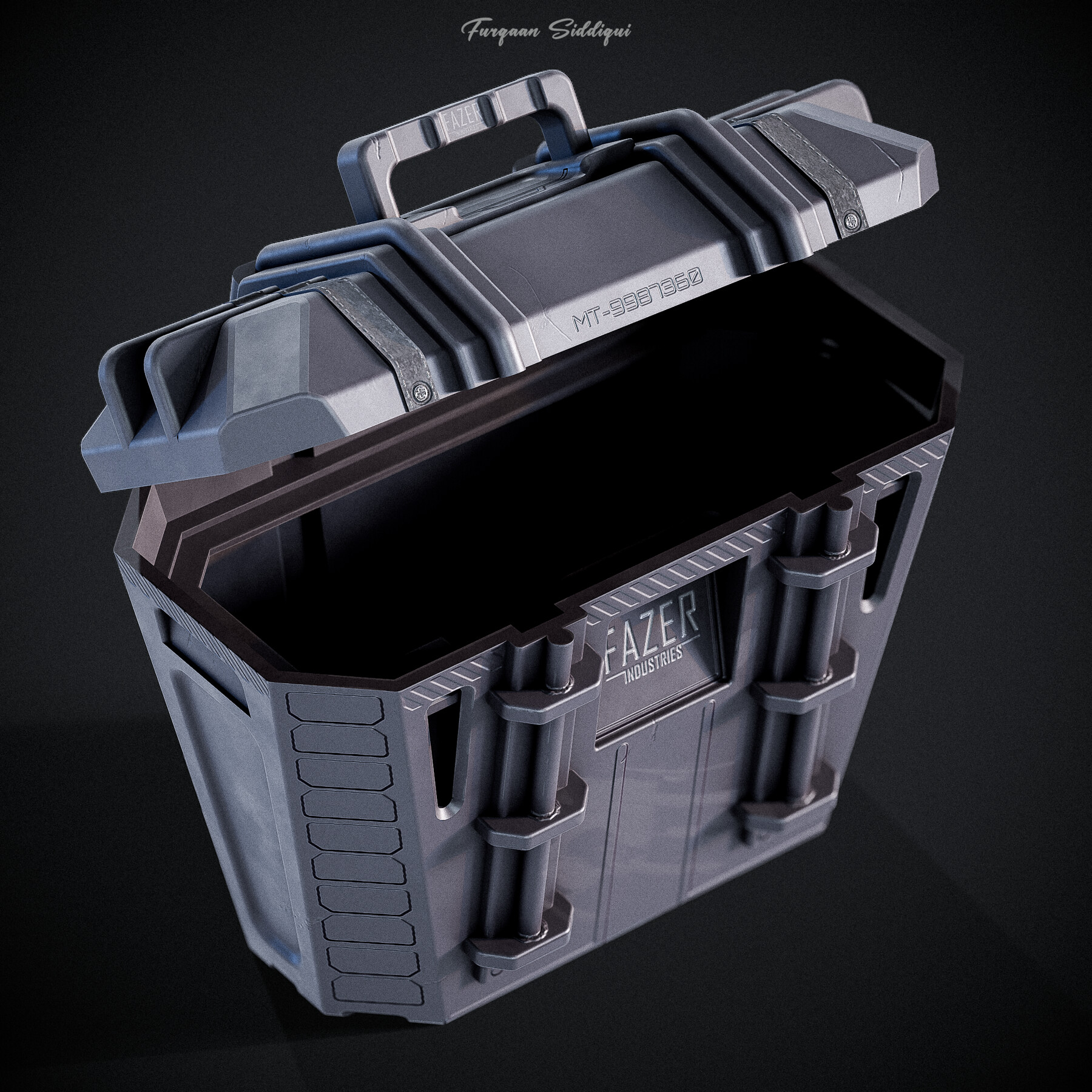 ArtStation - Sci-fi Crate PBR Low-poly 3D model | Game Assets