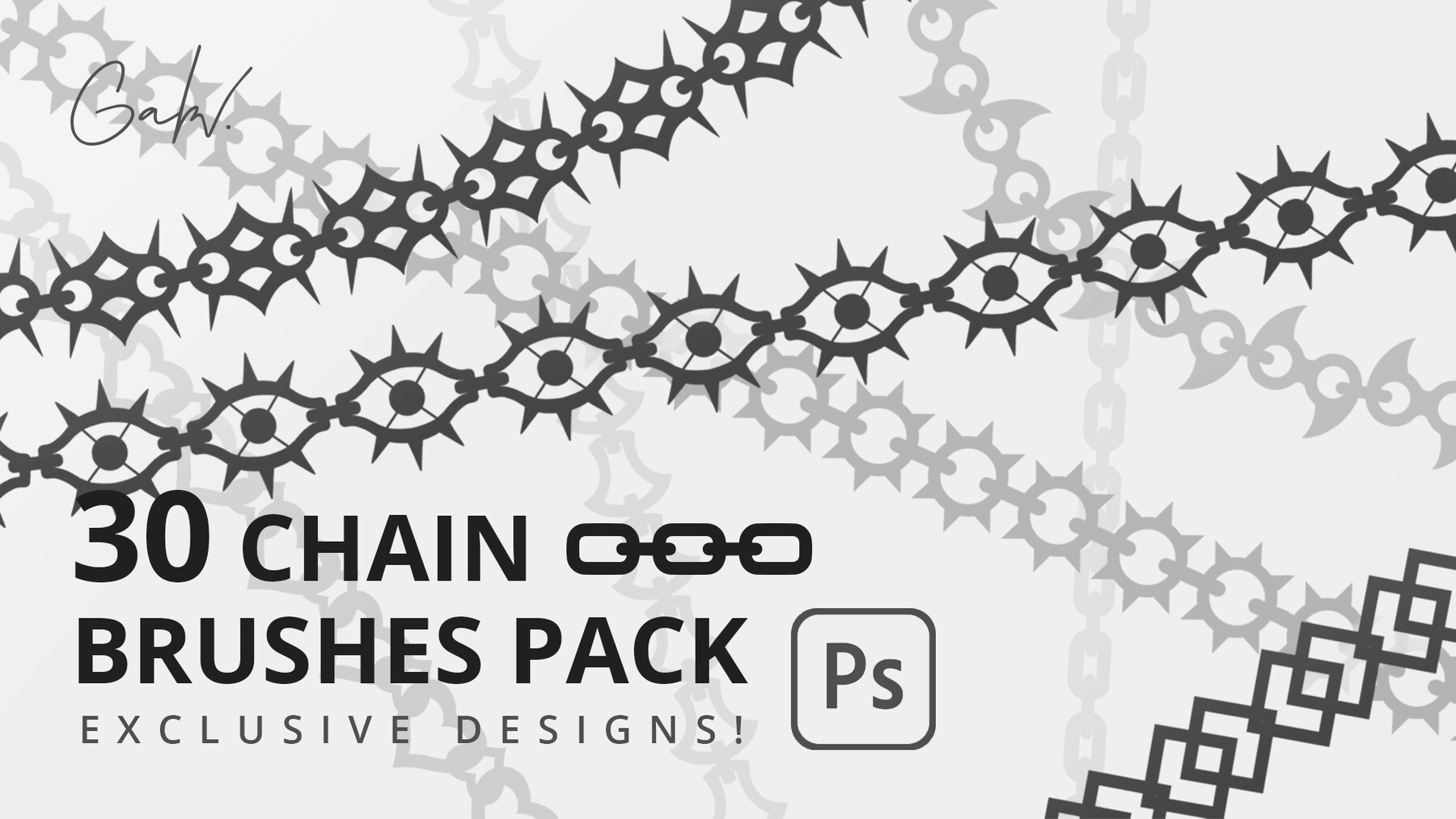 ArtStation - 30 Chain Brushes Pack | Brushes