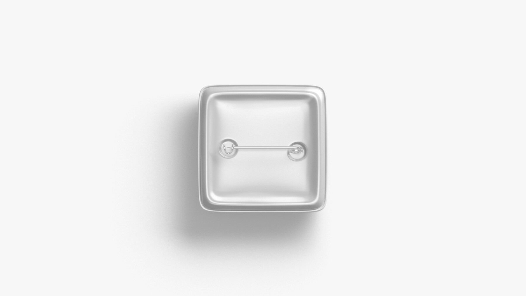ArtStation - White Square Button Badge - plastic clutch pin | Resources