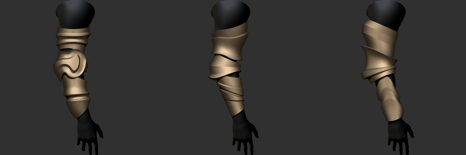 ArtStation - Vambrace Highpoly and Lowpoly (With UVs) Vol 3 | Resources
