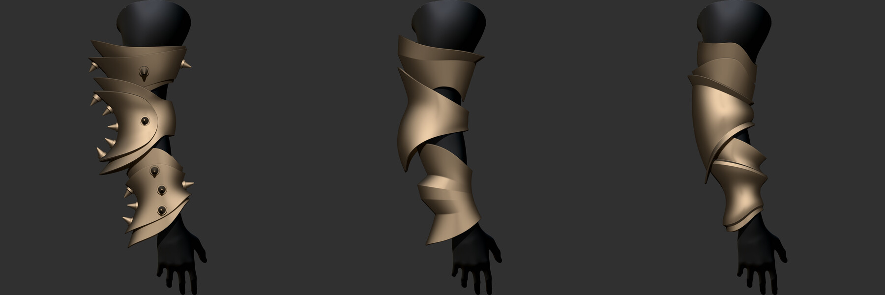 ArtStation - Vambrace Highpoly and Lowpoly (With UVs) Vol 3 | Resources