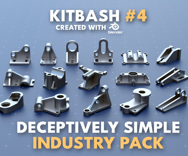 ArtStation - Simple Industry Kitbash #4 | Resources