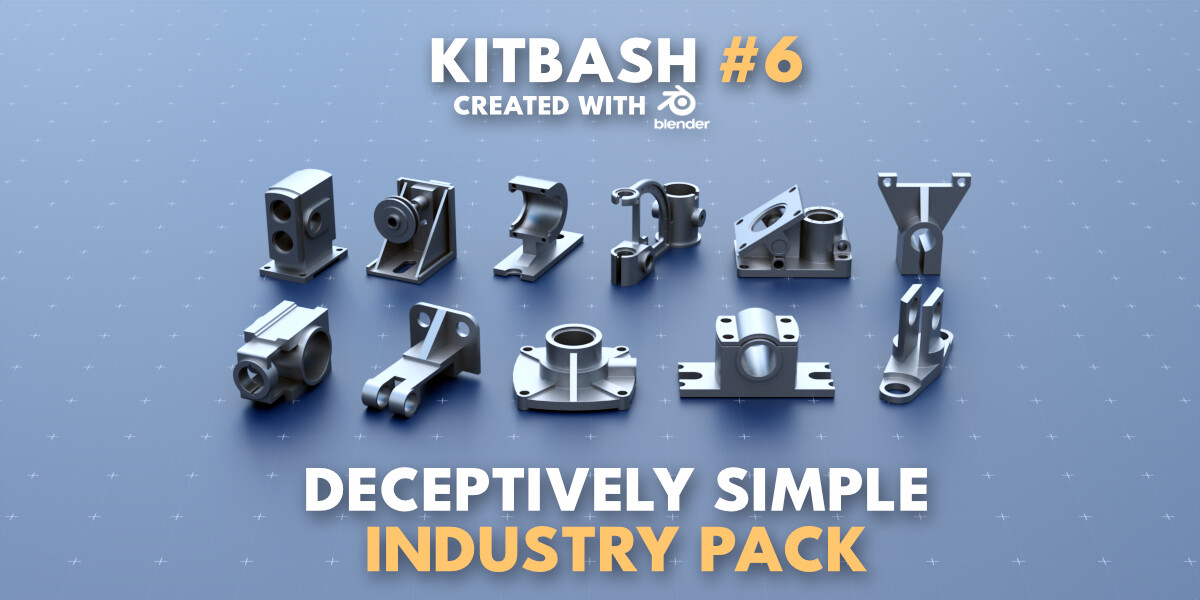 ArtStation - Simple Industry Kitbash #6 | Resources