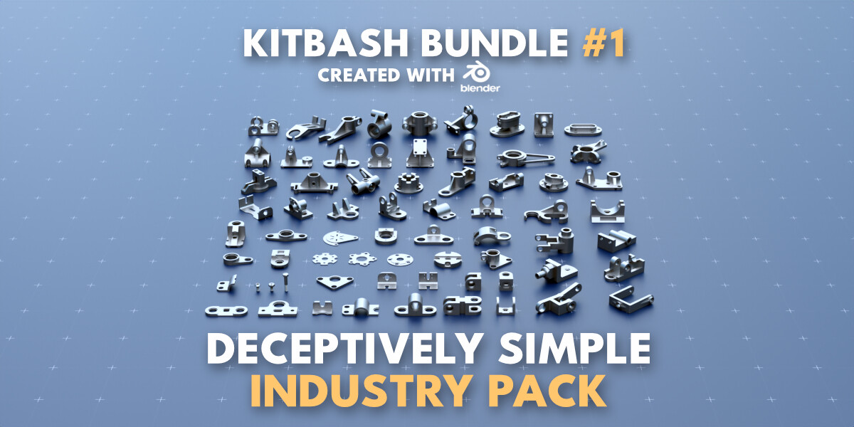 ArtStation - Simple Industry Kitbash Bundle #1 | Resources