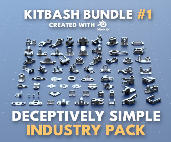 ArtStation - Simple Industry Kitbash Bundle #1 | Resources