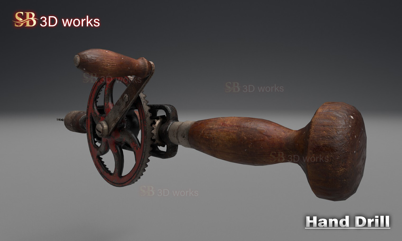 ArtStation - Hand Drill (millers falls) | Game Assets