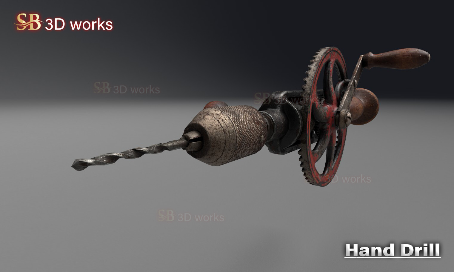 ArtStation - Hand Drill (millers falls) | Game Assets