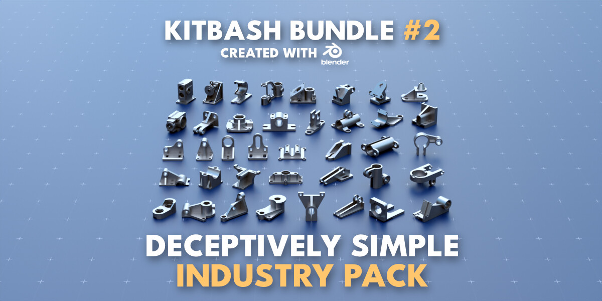 ArtStation - Simple Industry Kitbash Bundle #2 | Resources