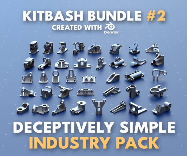 ArtStation - Simple Industry Kitbash Bundle #2 | Resources