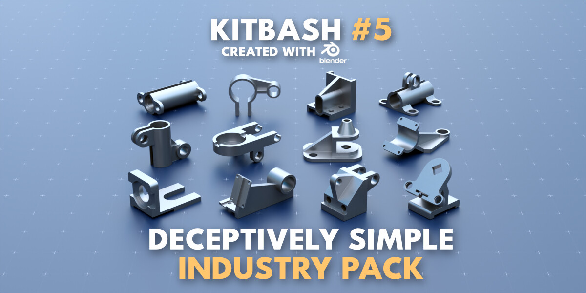 ArtStation - Simple Industry Kitbash Bundle #2 | Resources