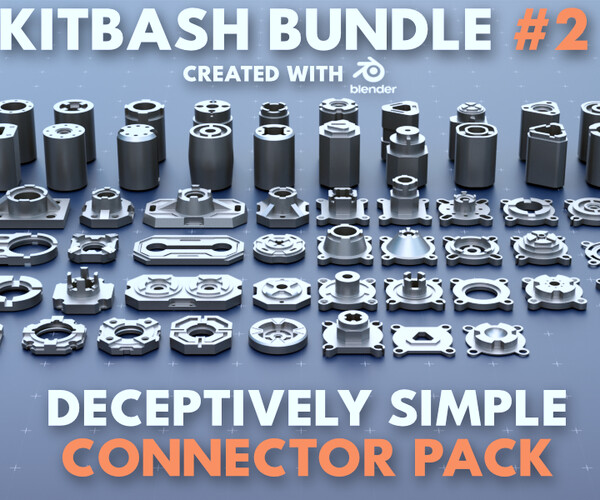 ArtStation - Simple Connector Kitbash Bundle #2 | Resources