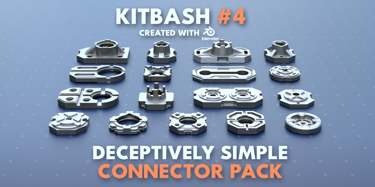 ArtStation - Simple Connector Kitbash Bundle #2 | Resources
