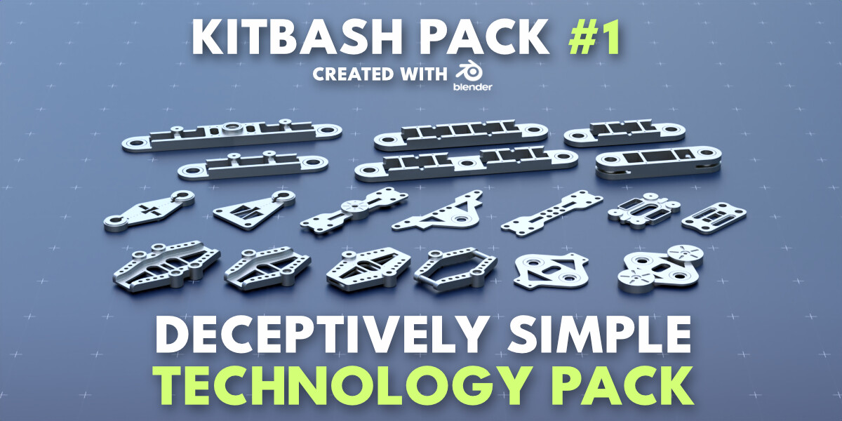 ArtStation - Simple Technology Kitbash #1 | Resources