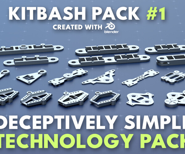 ArtStation - Simple Technology Kitbash #1 | Resources