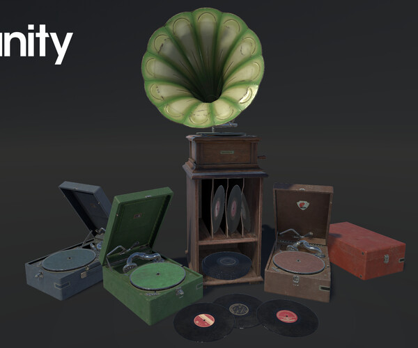 ArtStation - Old gramophones pack | Game Assets