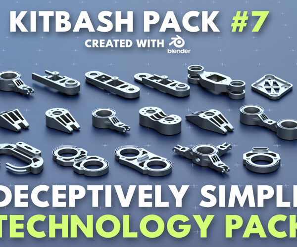 ArtStation - Simple Technology Kitbash #7 | Resources