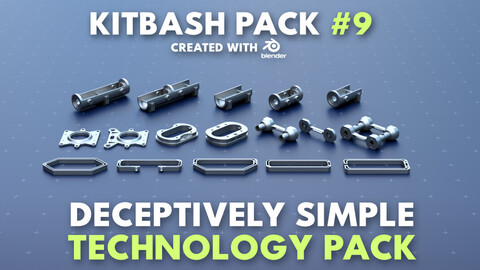 ArtStation - Simple Technology Kitbash #9 | Resources