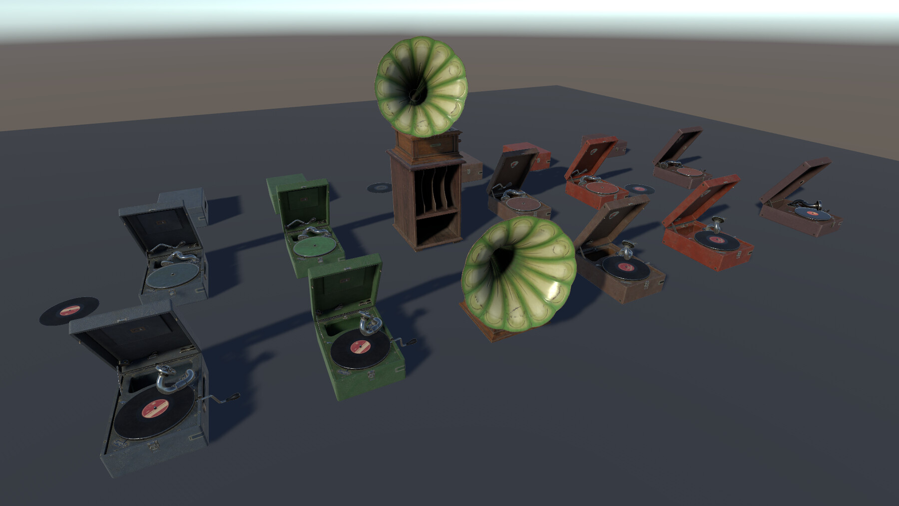 ArtStation - Old gramophones pack | Game Assets