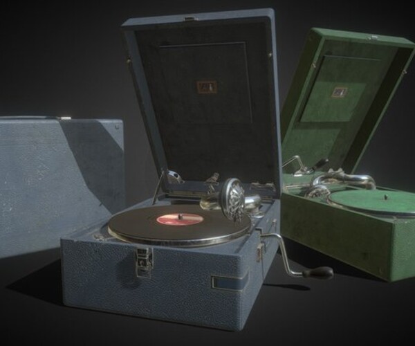 ArtStation - Old gramophones pack | Game Assets