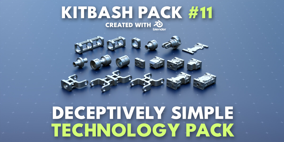 ArtStation - Simple Technology Kitbash Bundle #1 | Resources