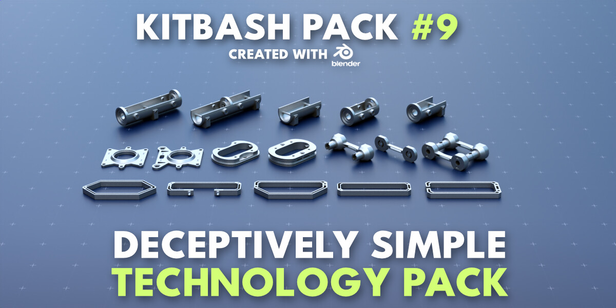 ArtStation - Simple Technology Kitbash Bundle #2 | Resources