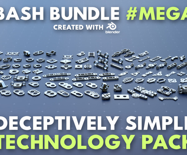 ArtStation - Simple Technology Kitbash Bundle #Mega_1 | Resources