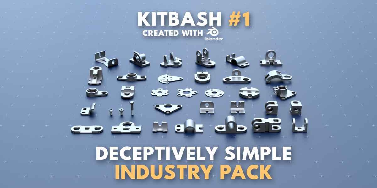 ArtStation - Simple Kitbash Bundle #Pancake!1 //420 Models | Resources
