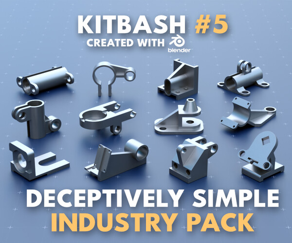 ArtStation - Simple Kitbash Bundle #Pancake!1 //420 Models | Resources