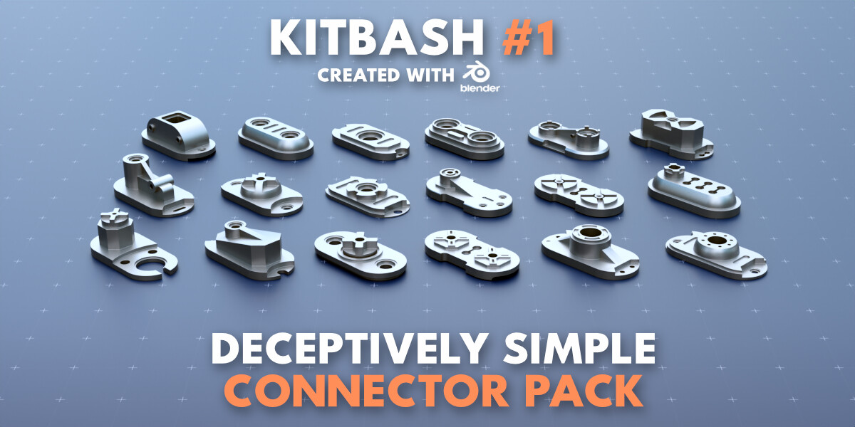 ArtStation - Simple Kitbash Bundle #Pancake!1 //420 Models | Resources