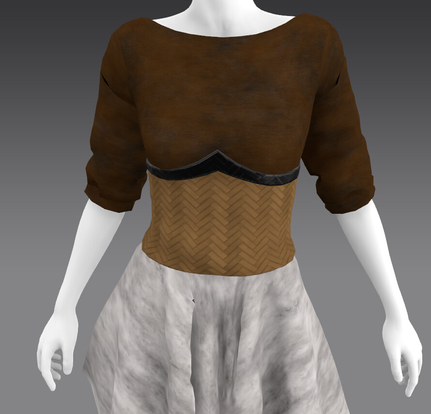 ArtStation - medieval commoner waitress dress | Resources