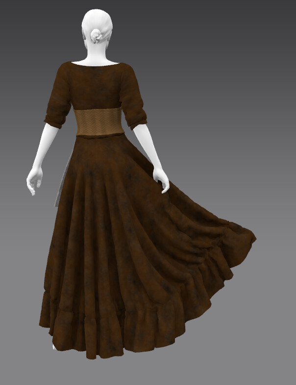 ArtStation - medieval commoner waitress dress | Resources