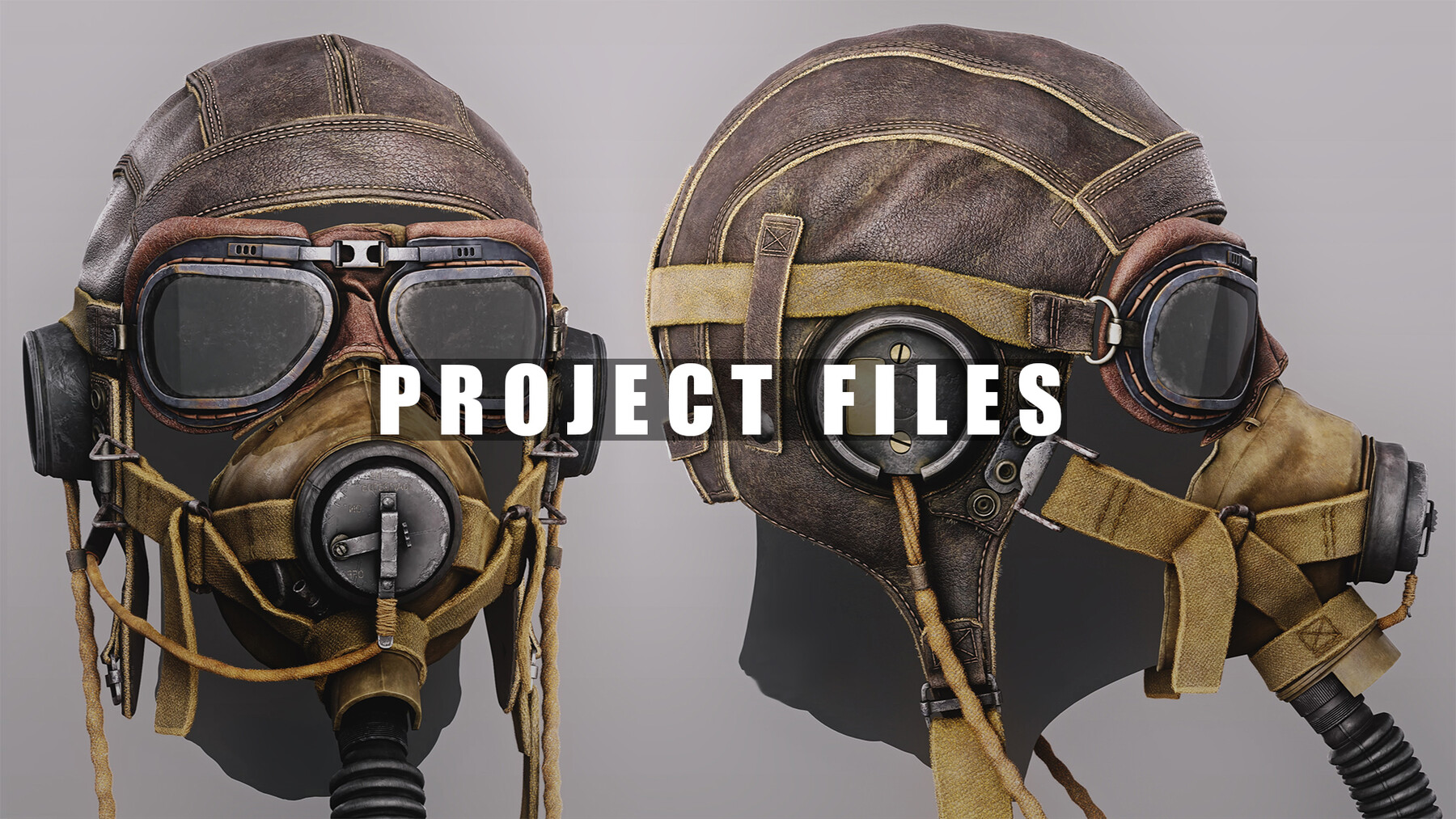 TriGon Art - Leather Pilot Helmet - Project Files