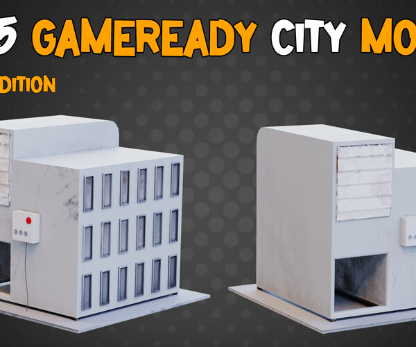 ArtStation - 285 Game-Ready City Model VOL-01 | Game Assets