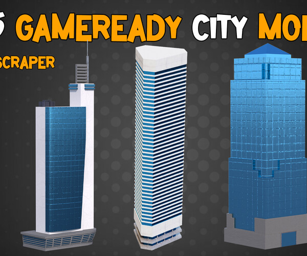 ArtStation - 285 Game-Ready City Model VOL-01 | Game Assets