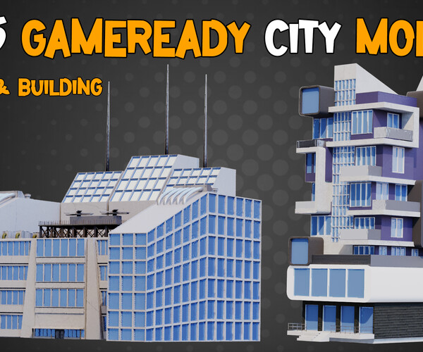 ArtStation - 285 Game-Ready City Model VOL-01 | Game Assets