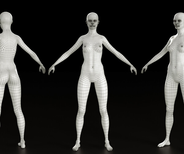 ArtStation - Human Basemesh 3D MODEL | Resources