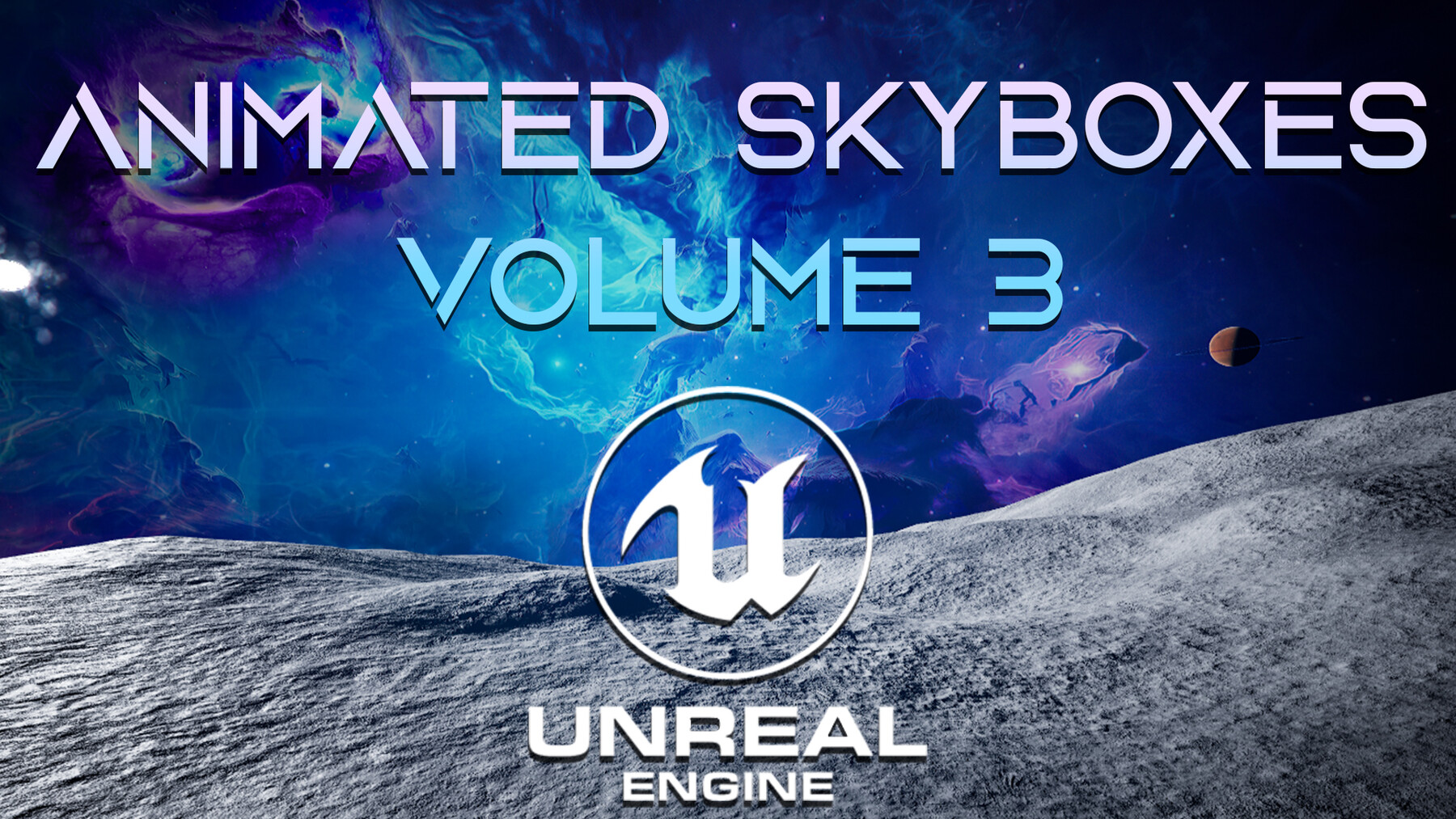 Artstation Animated Nebula Skyboxes Volume 3 Unreal Engine Project