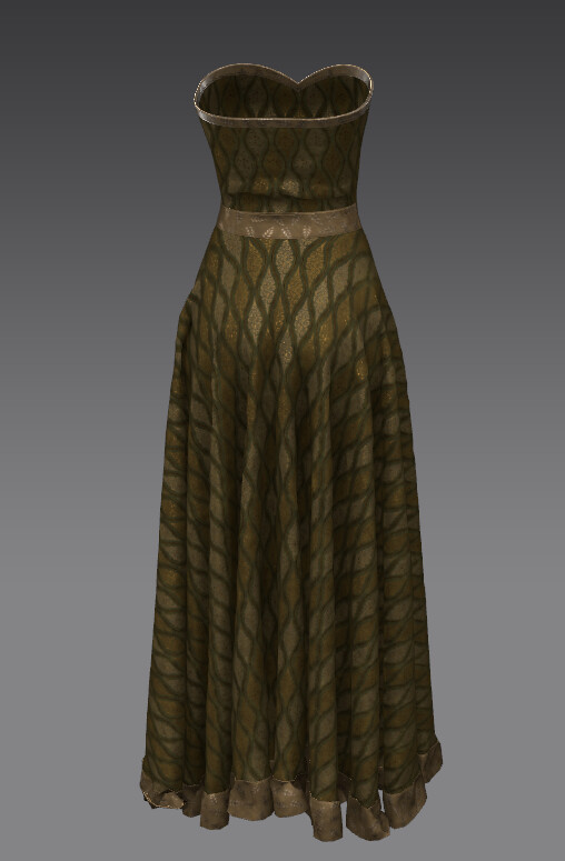 ArtStation - forest dress | Game Assets