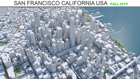 ArtStation - San Francisco City 3D Model | Game Assets