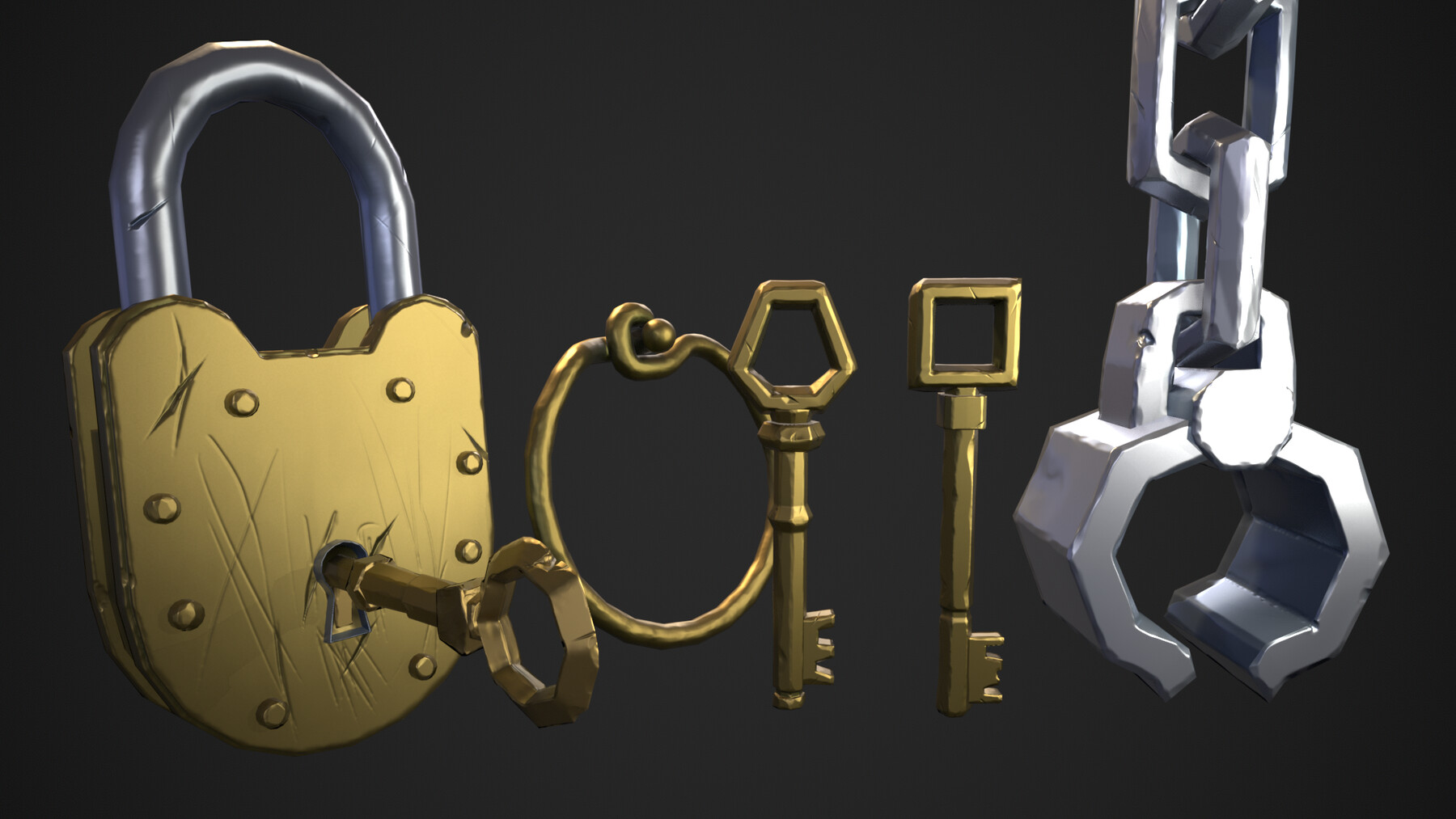 ArtStation - Keys & Padlock Kit | Resources