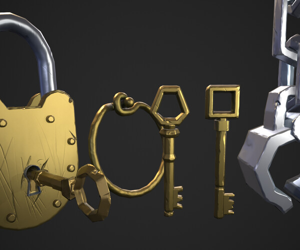 ArtStation - Keys & Padlock Kit | Resources